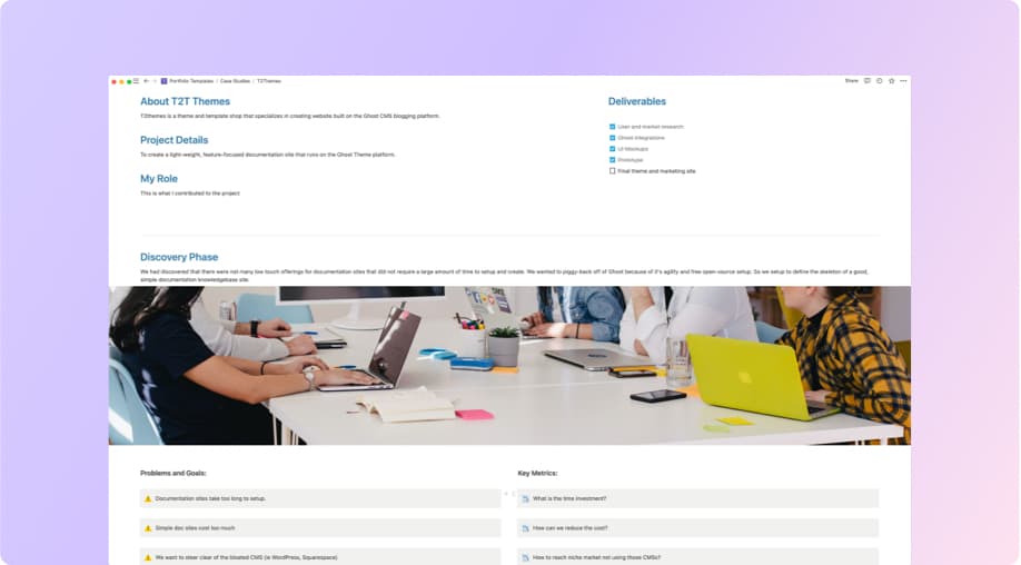 Notion Product Design Portfolio Template Pack | DesignerUp
