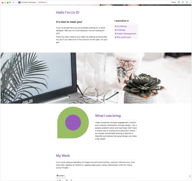 Notion Product Design Portfolio Template Pack | DesignerUp