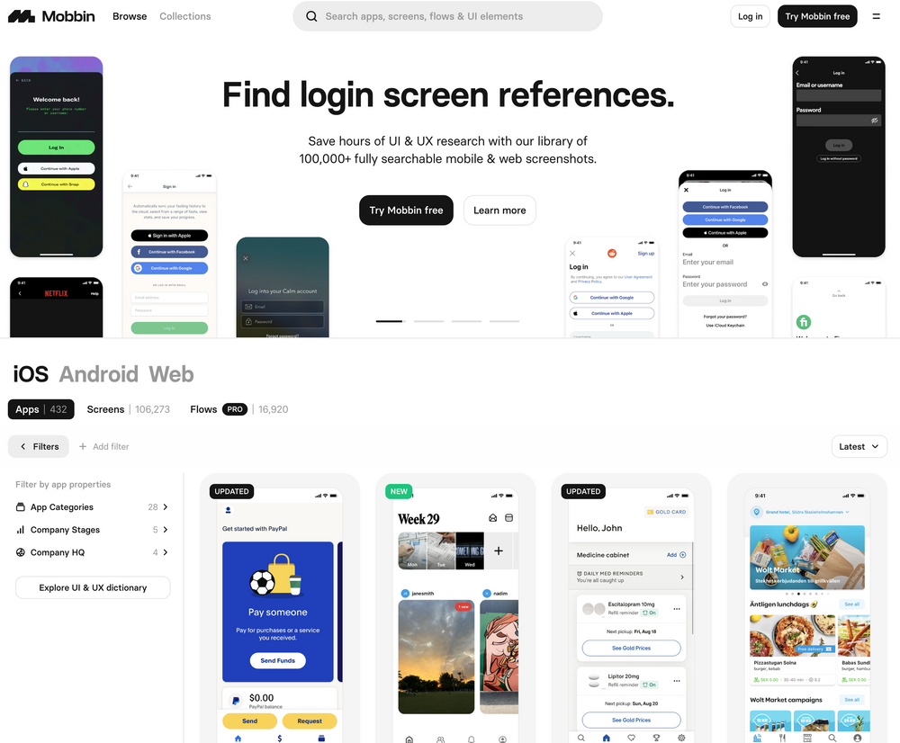 The Best Collections of Real UX/UI Design Patterns