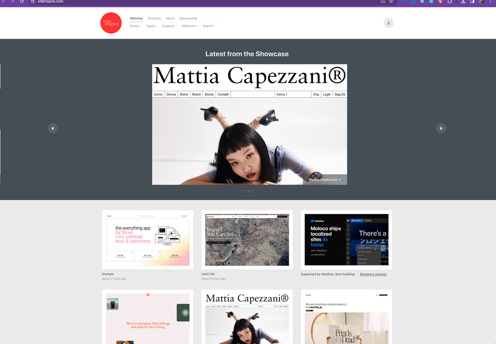 Incredible Web Design Inspiration Galleries | 2024 Trends