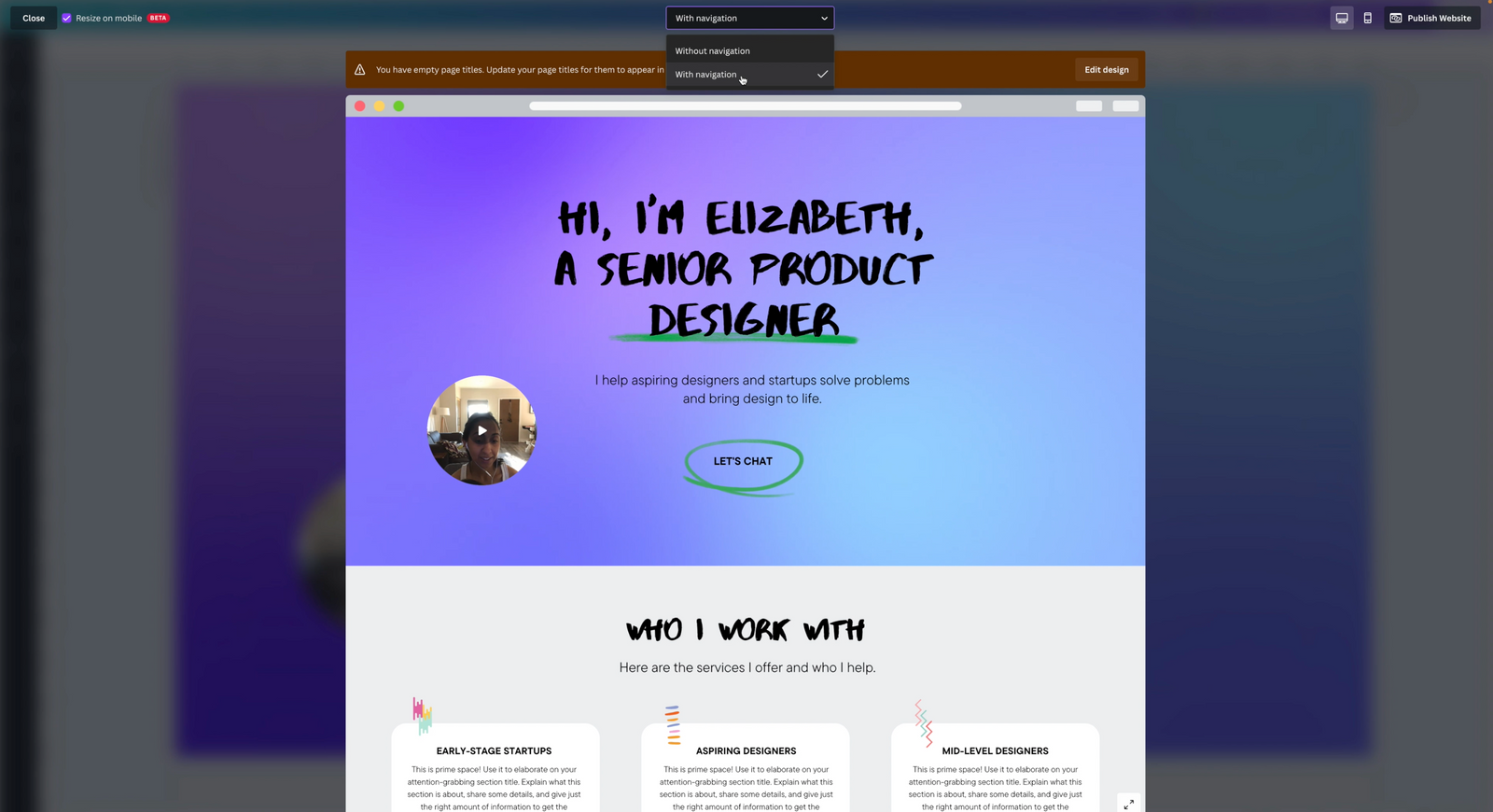 How to Use Canva to Build a Responsive Website (For Free!)