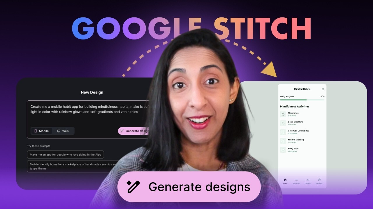 I just asked Google to design me an app UI and it did!?! 🤯 | DesignerUp