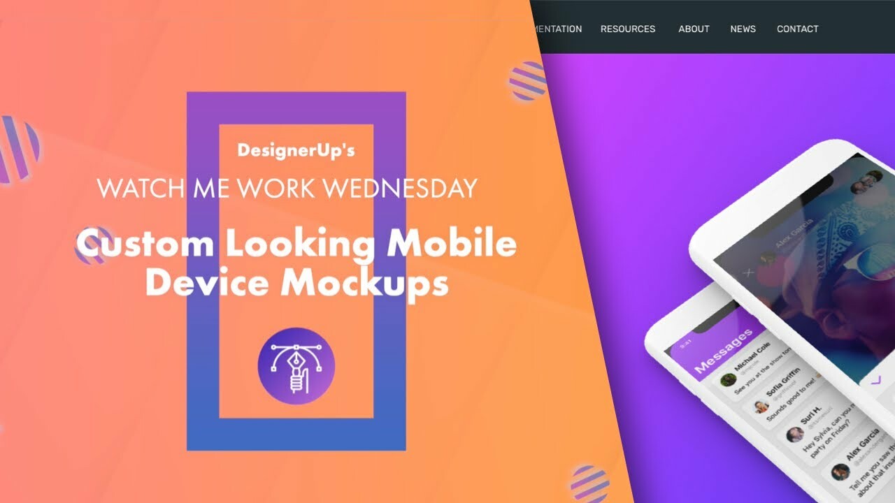 How To Create Custom Mobile Device Mockups | DesignerUp
